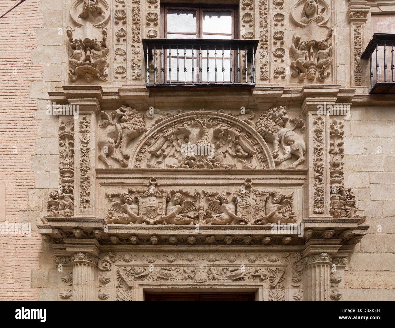 The Phoenix, detail of the plateresque facade of the "Casa de Castril ...