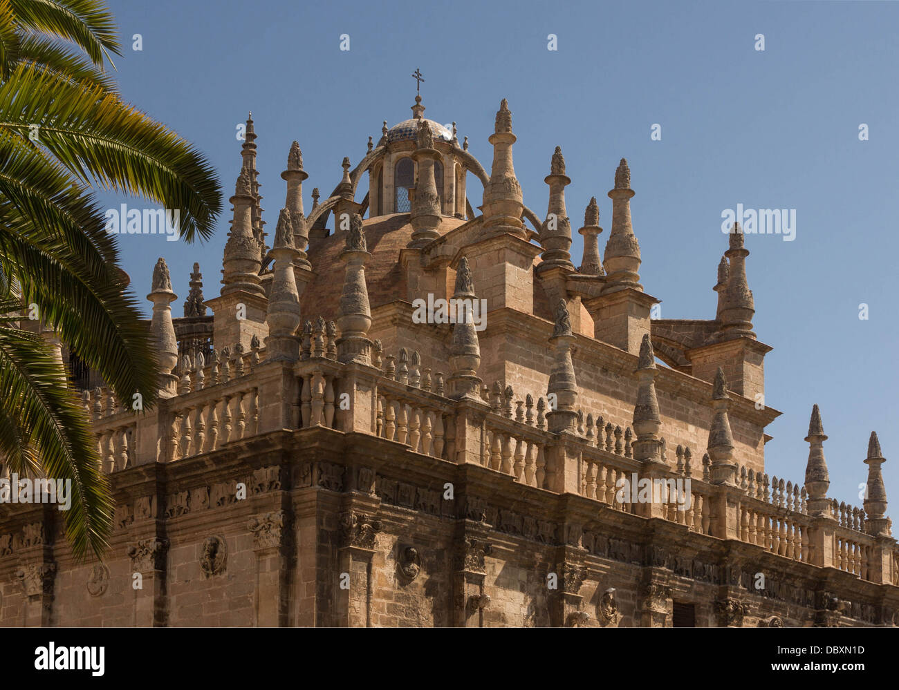 Pinnacles at the cathedral of seville hi-res stock photography and ...
