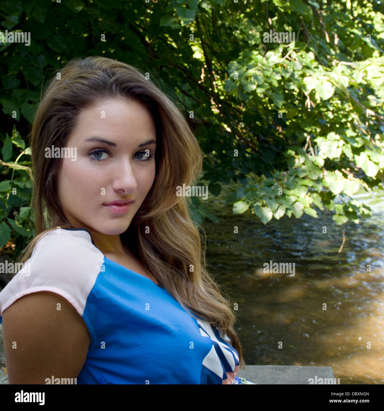 Demure alluring hi-res stock photography and images - Alamy