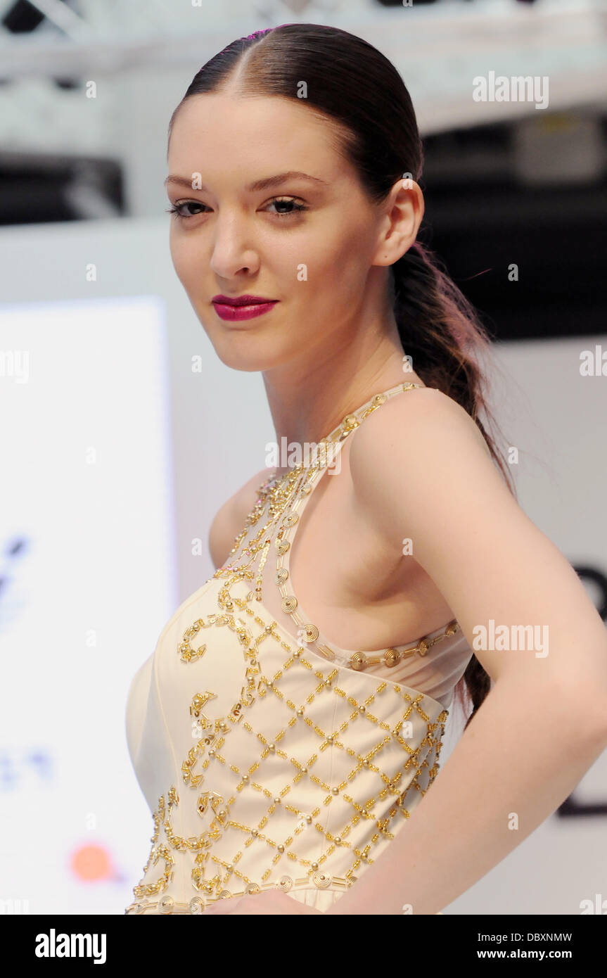 London, UK. 4th Aug, 2013. Models wearing Chi Chi London show at the ...