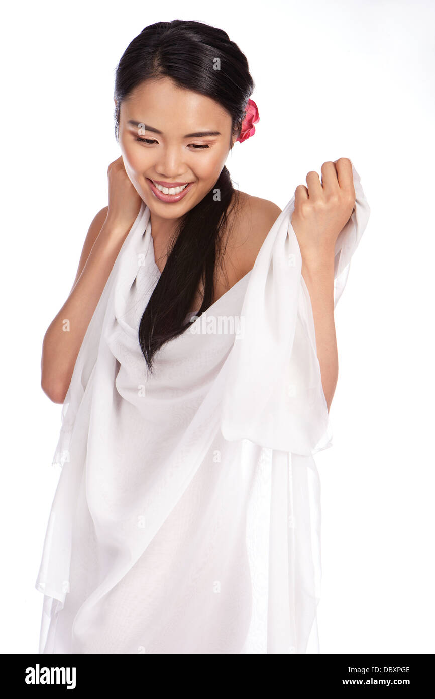 Portrait of a beautiful Asian woman Stock Photo - Alamy