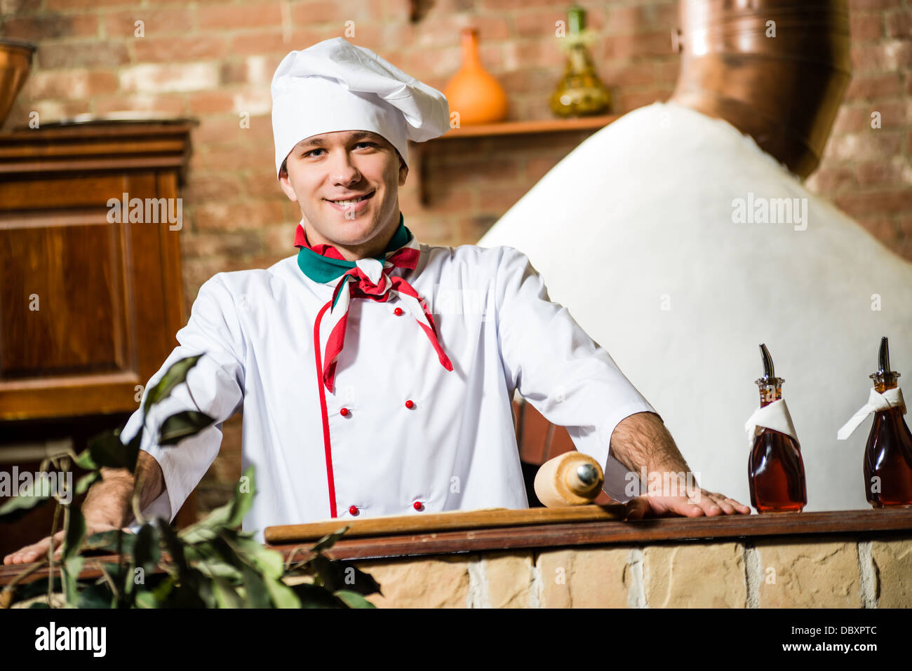 portrait of a cook Stock Photo - Alamy