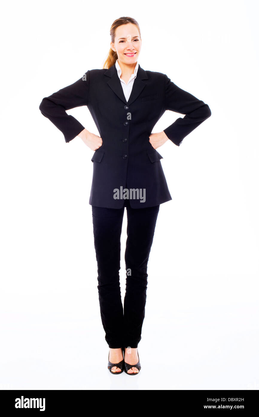 Business people with arms akimbo Cut Out Stock Images & Pictures - Alamy