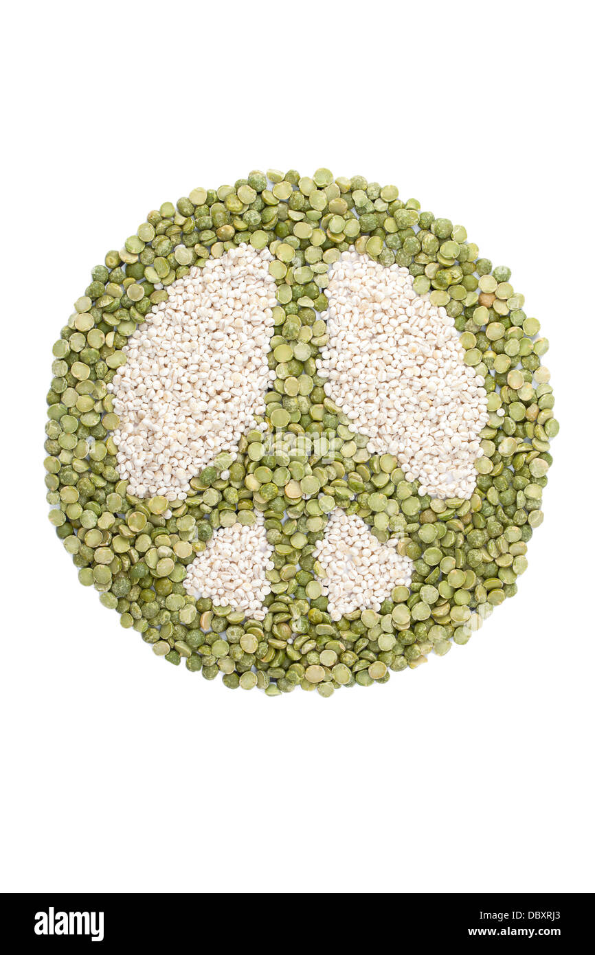 beans forming a peace symbol Stock Photo - Alamy