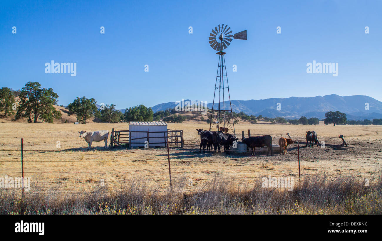 A Scene along California highway 198 in Central California between ...