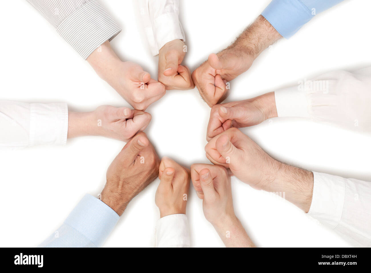 fists forming a circle Stock Photo - Alamy