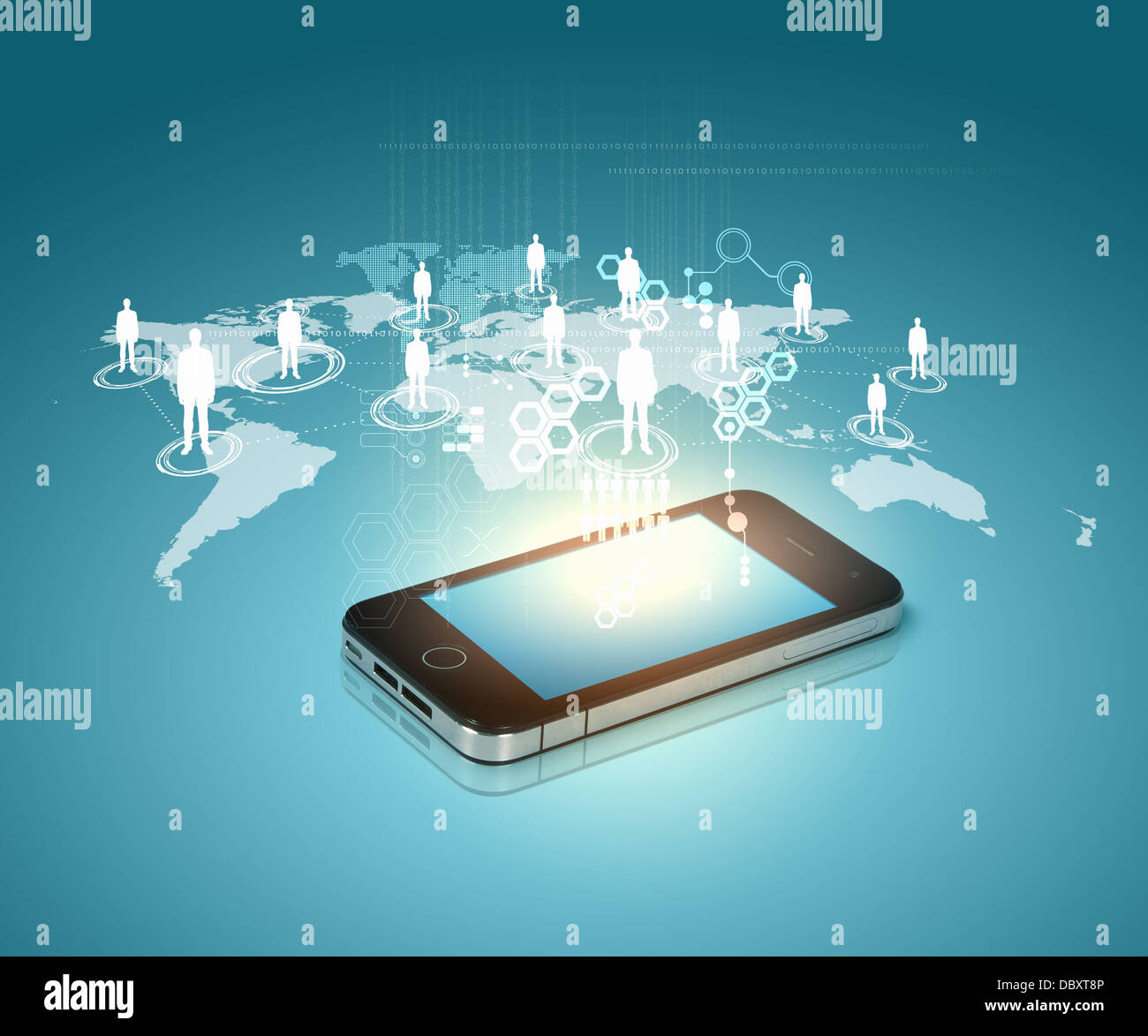 Modern communication technology Stock Photo - Alamy
