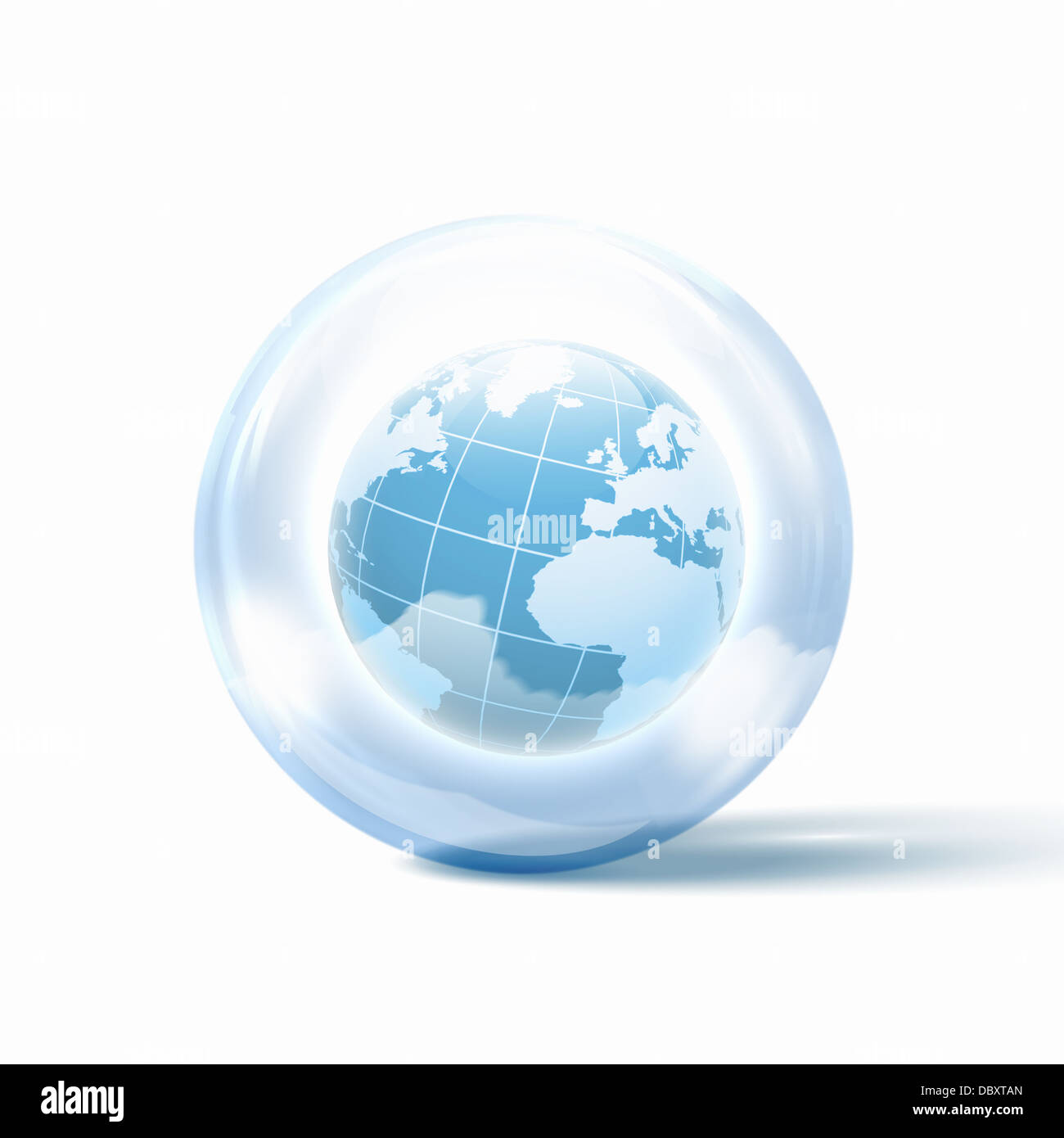 World planet earth inside glass hi-res stock photography and images - Alamy