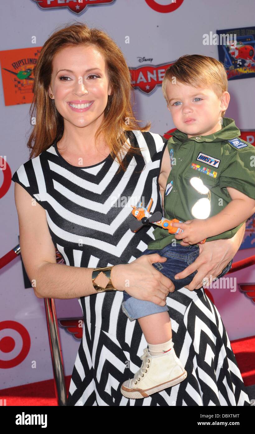 Los Angeles, CA. 5th Aug, 2013. Alyssa Milano, Milo Bugliari at ...