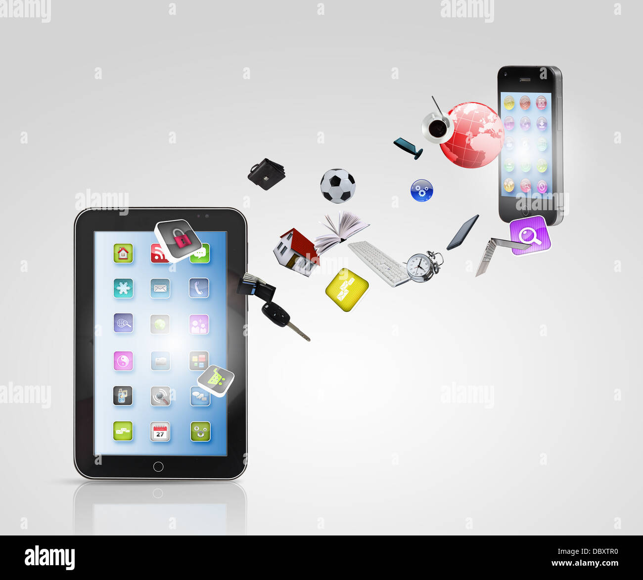 Modern communication technology Stock Photo - Alamy