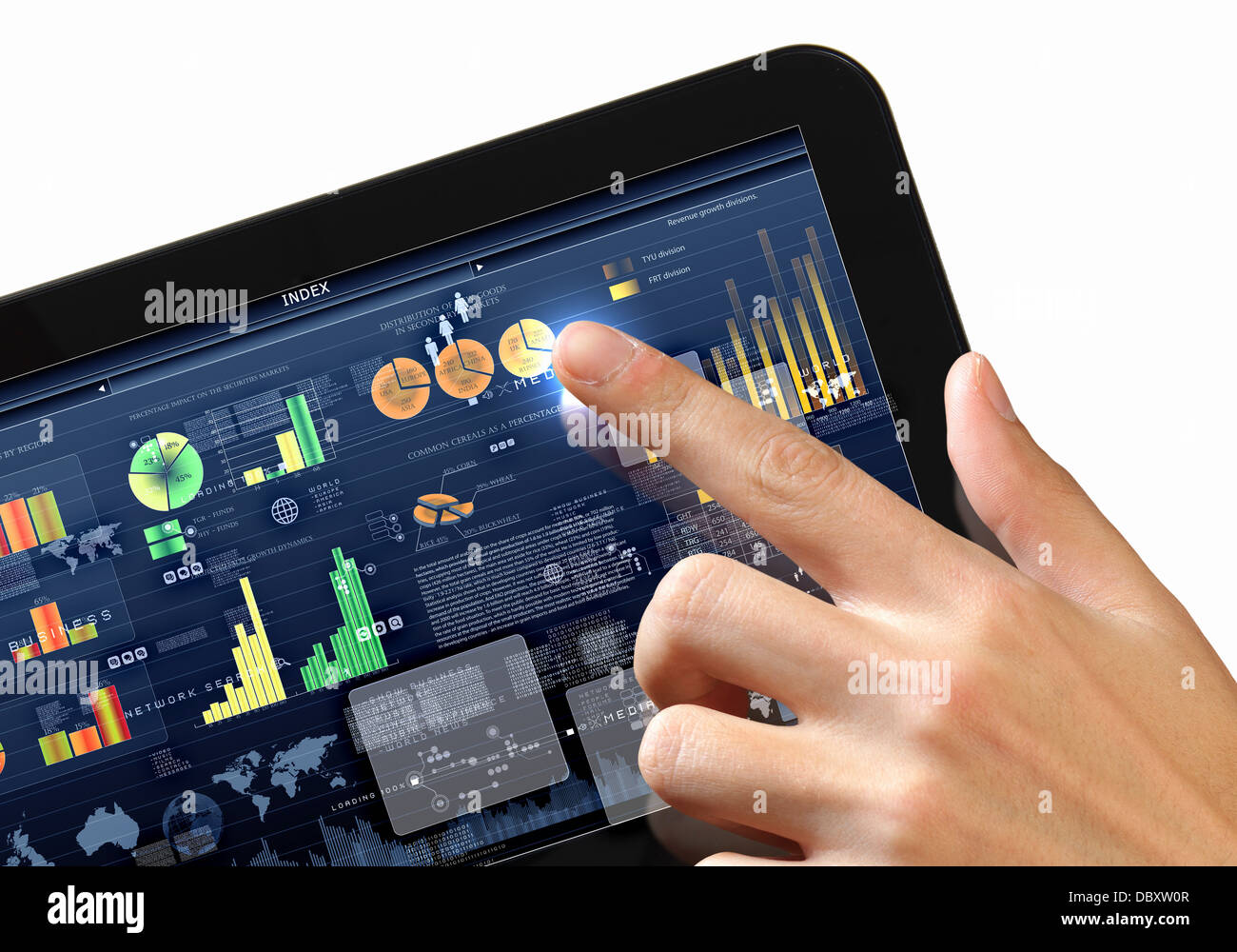 Modern computer technology in business Stock Photo - Alamy