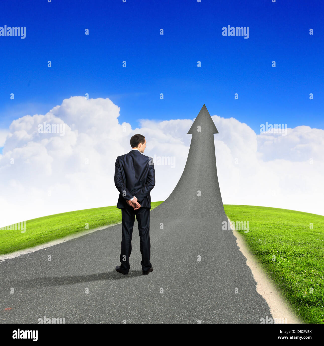 Concept of the road to success Stock Photo - Alamy