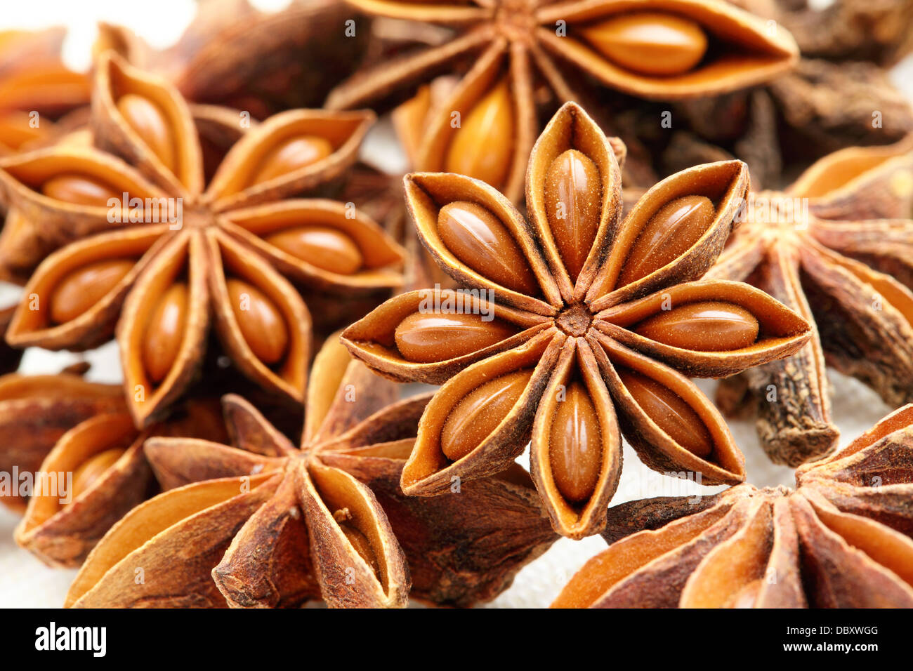 Several brown star anise hi-res stock photography and images - Alamy