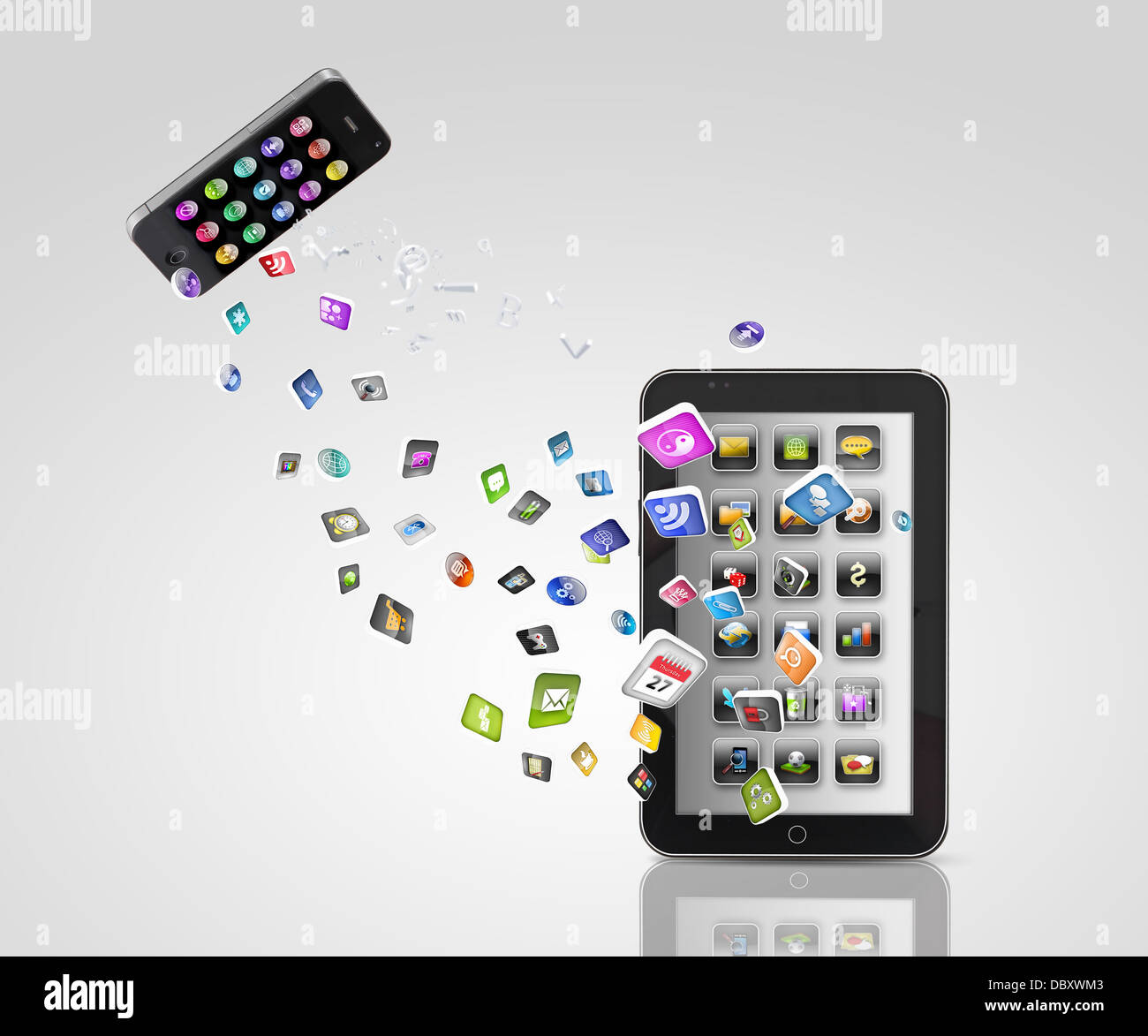 Modern communication technology Stock Photo - Alamy