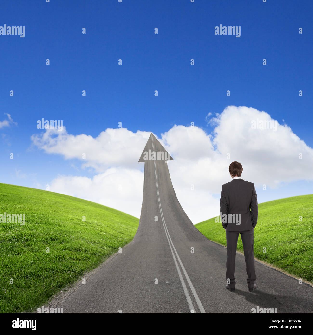 Concept of the road to success Stock Photo - Alamy