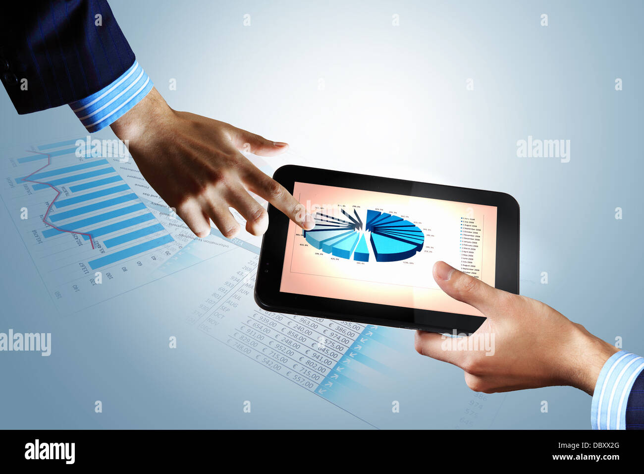 Modern computer technology in business Stock Photo - Alamy