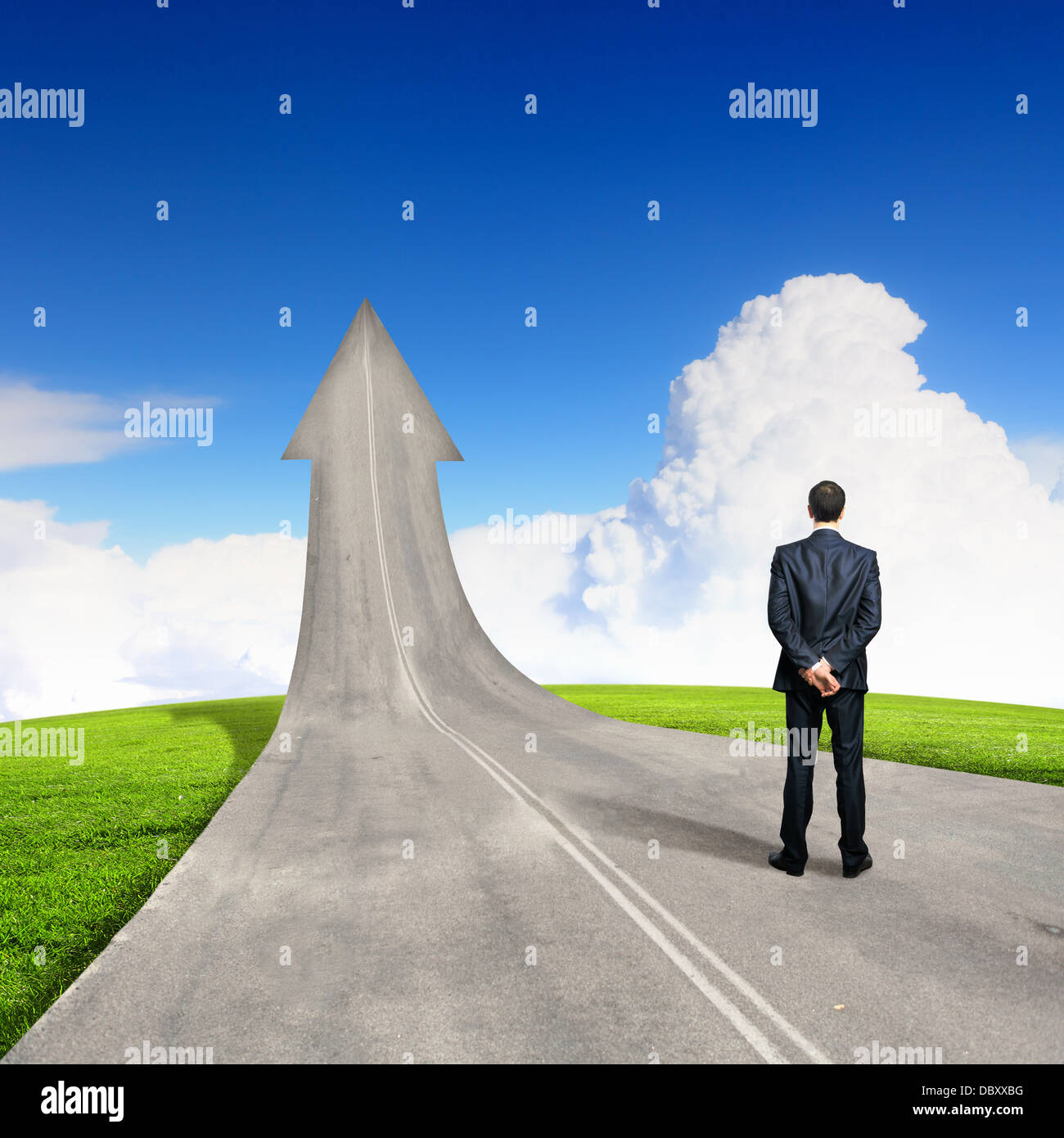Concept of the road to success Stock Photo - Alamy