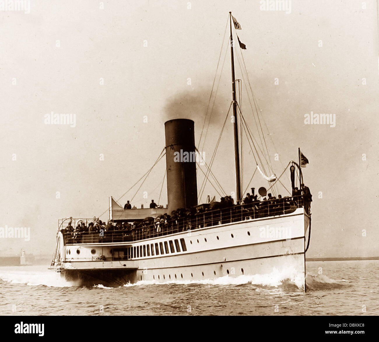 SS Juno Paddle Steamer Victorian period Stock Photo - Alamy