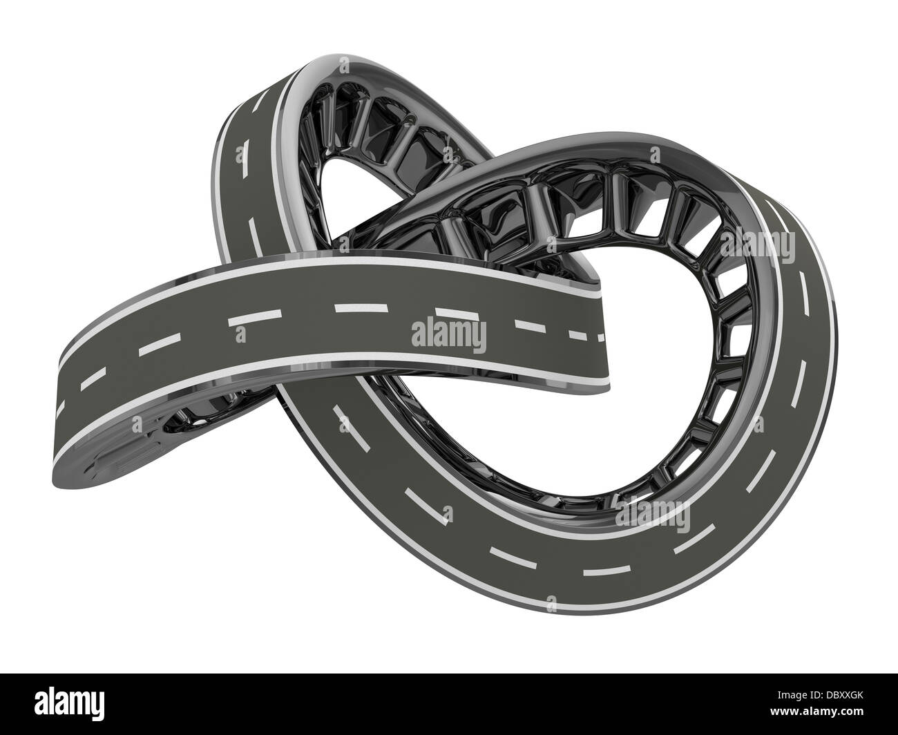 Infinite road Cut Out Stock Images & Pictures - Alamy