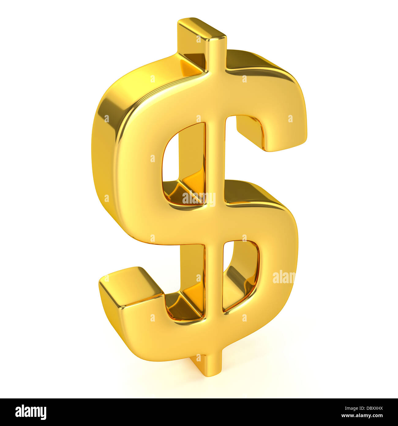 Golden Dollar Sign Stock Photo - Alamy