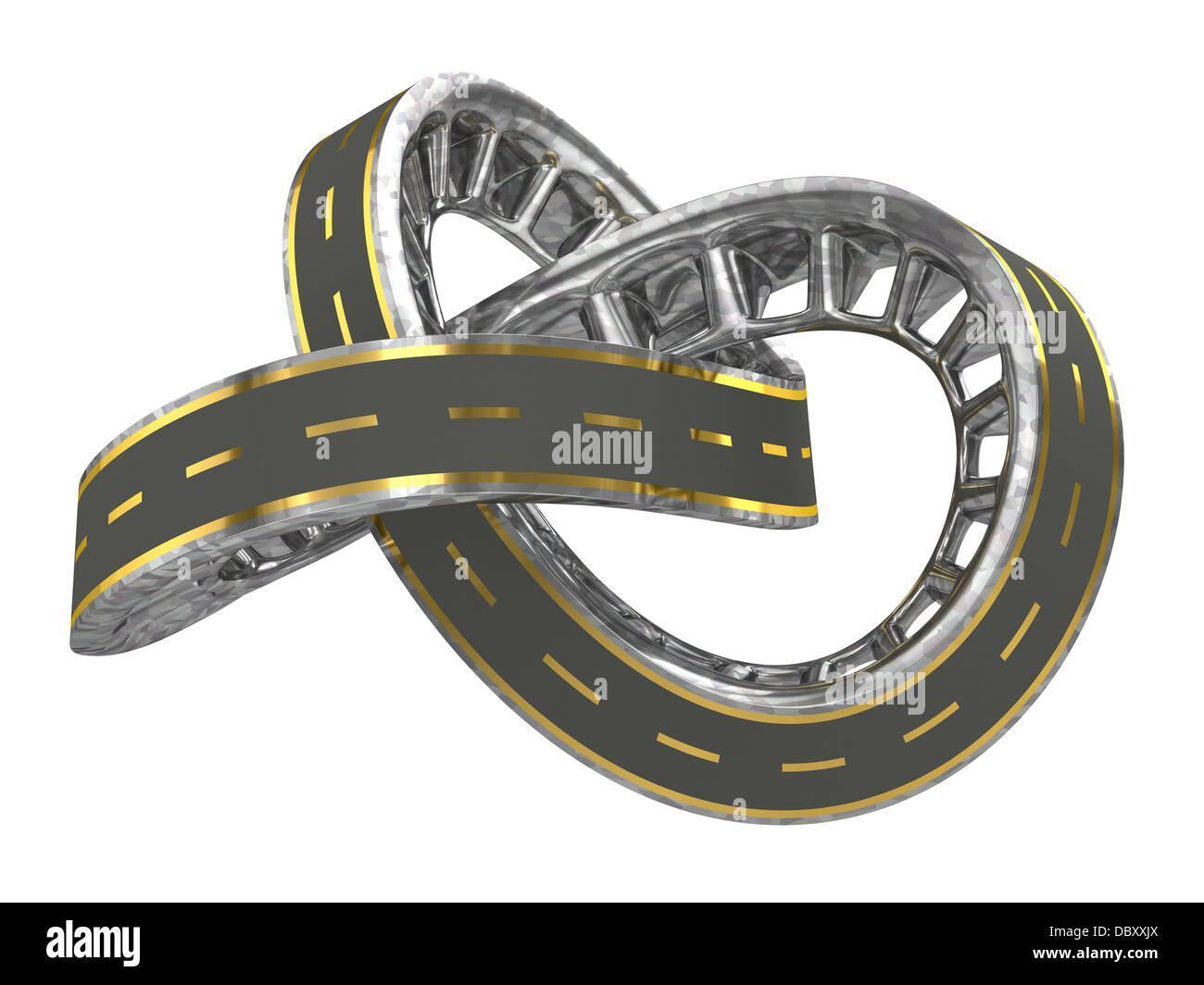 Infinite road Cut Out Stock Images & Pictures - Alamy