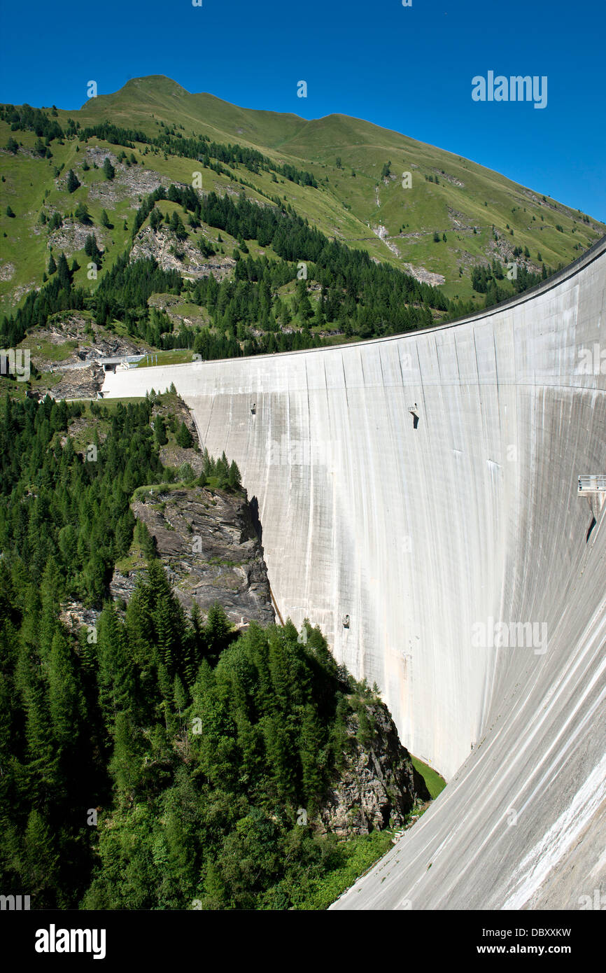 Switzerland, Canton Ticino, Luzzone dam Stock Photo - Alamy