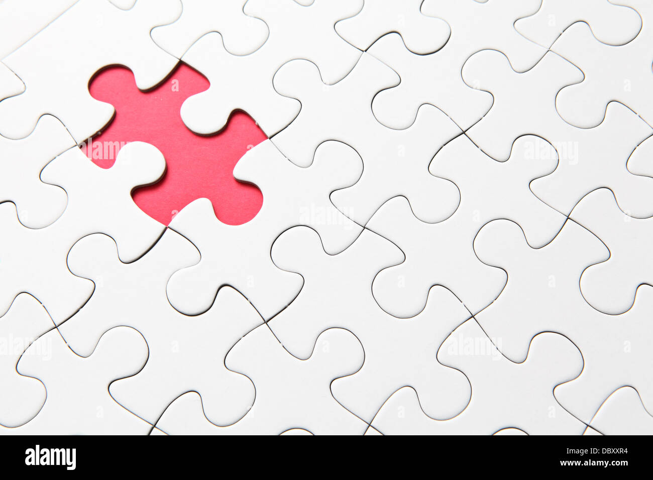 missing red puzzle piece Stock Photo - Alamy