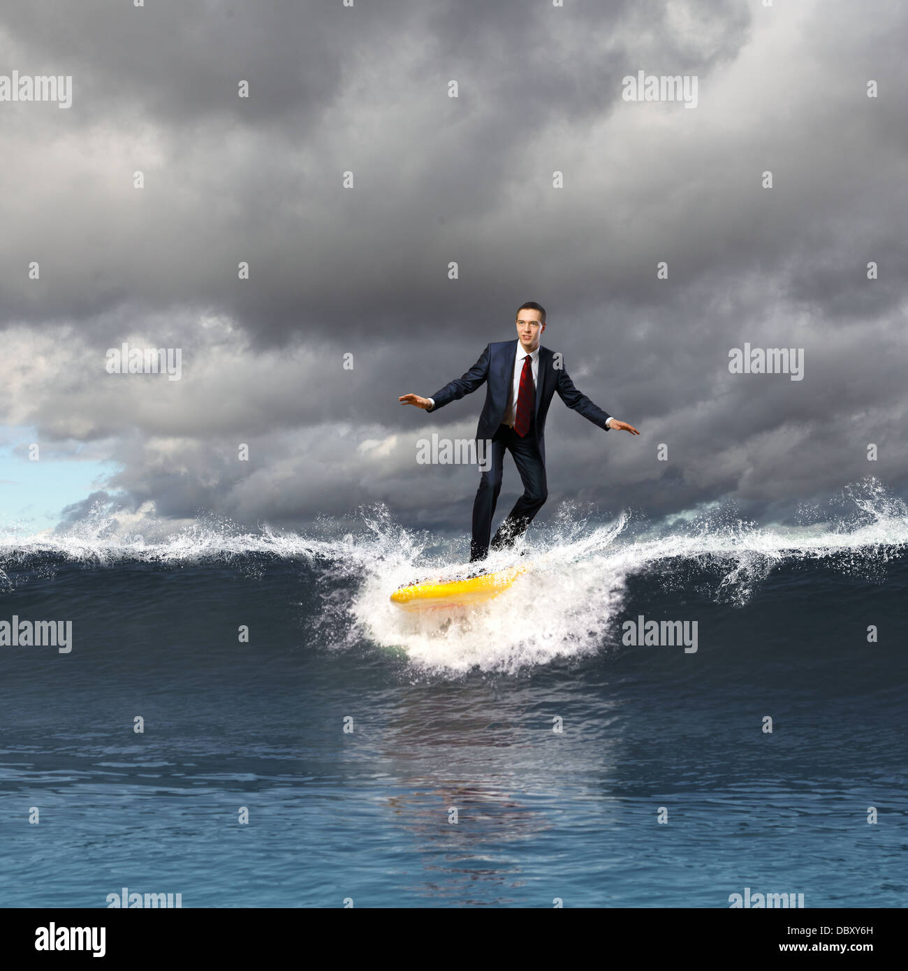 Surfing business suit water hi-res stock photography and images - Alamy