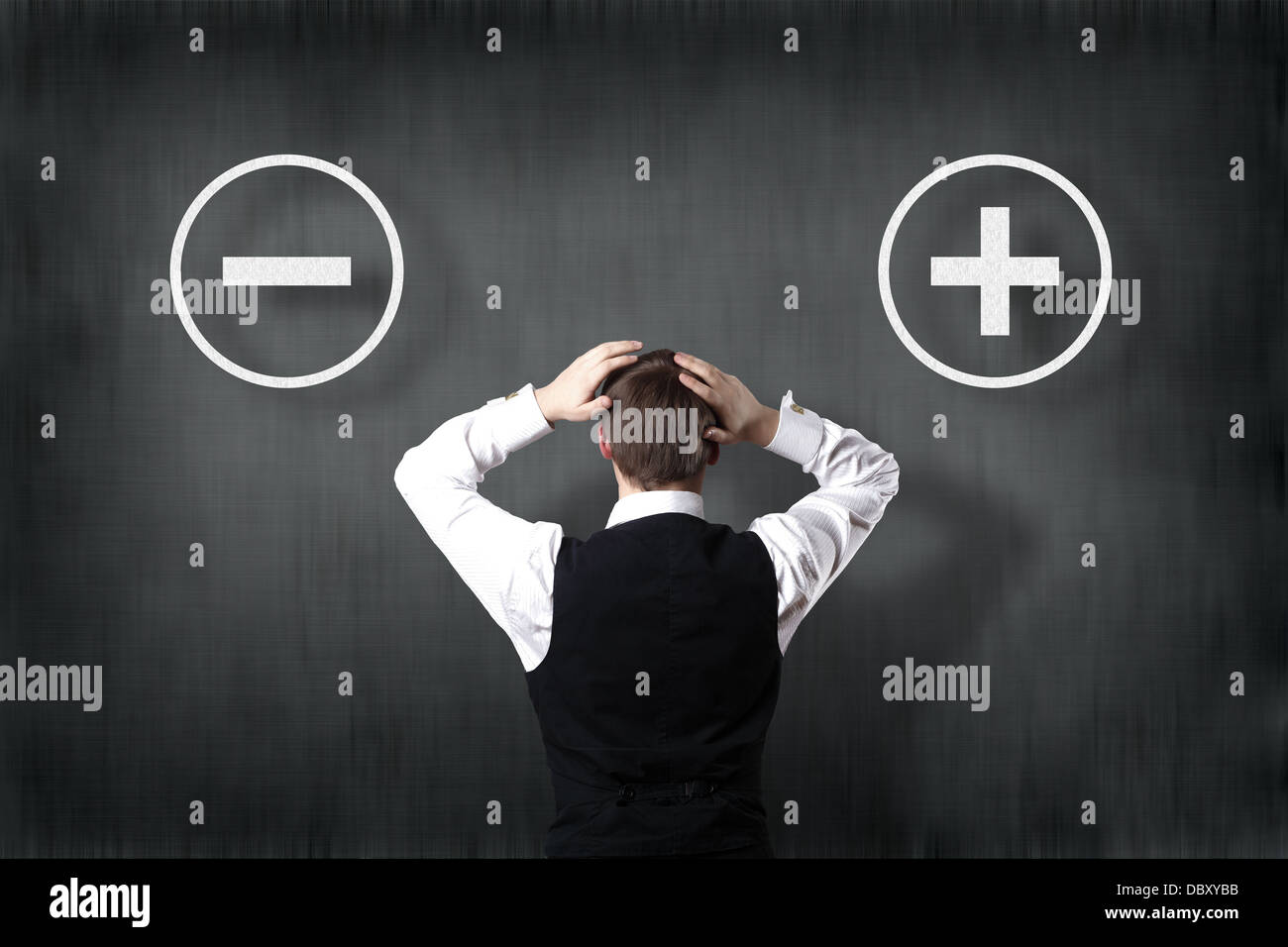 business concept with two symbols Stock Photo - Alamy