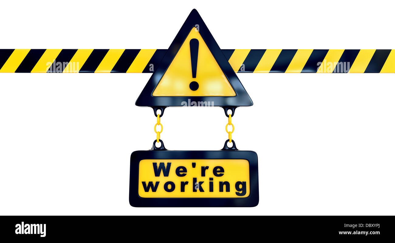 Gold warning sign hi-res stock photography and images - Alamy