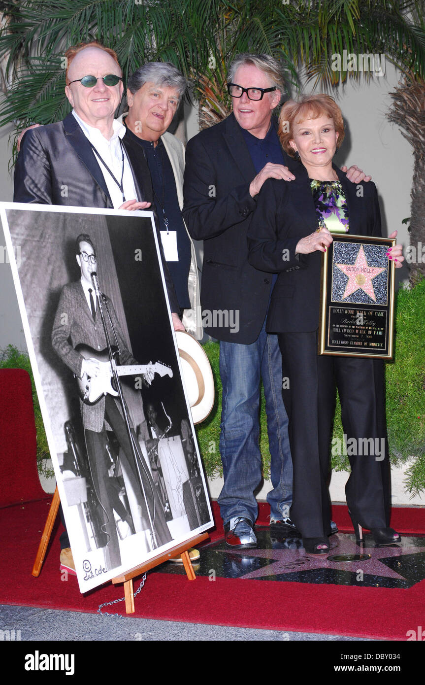 Maria Elena Holly, Peter Asher, Gary Busey, Phil Everly Buddy Holly ...