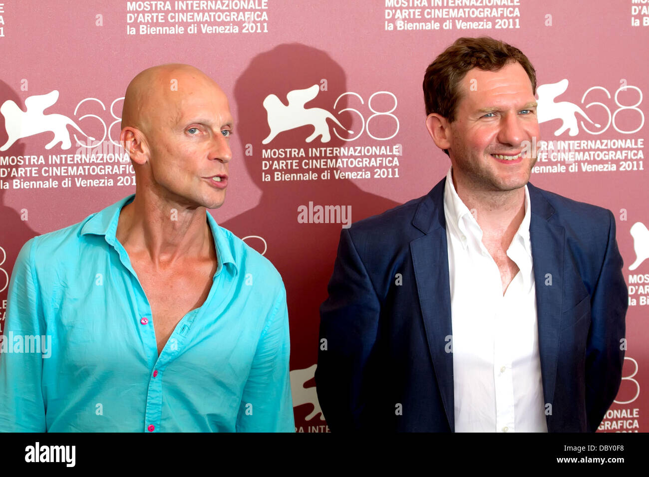 Actors Anton Adasinskiy, Johannes Zeiler The 68th Venice Film Festival - Day 9 - Faust ...