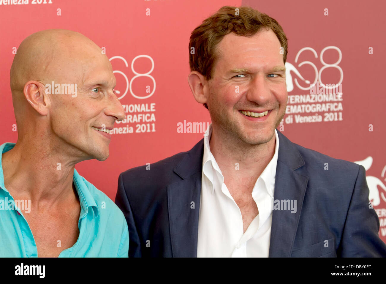 Actors Anton Adasinskiy, Johannes Zeiler The 68th Venice Film Festival ...