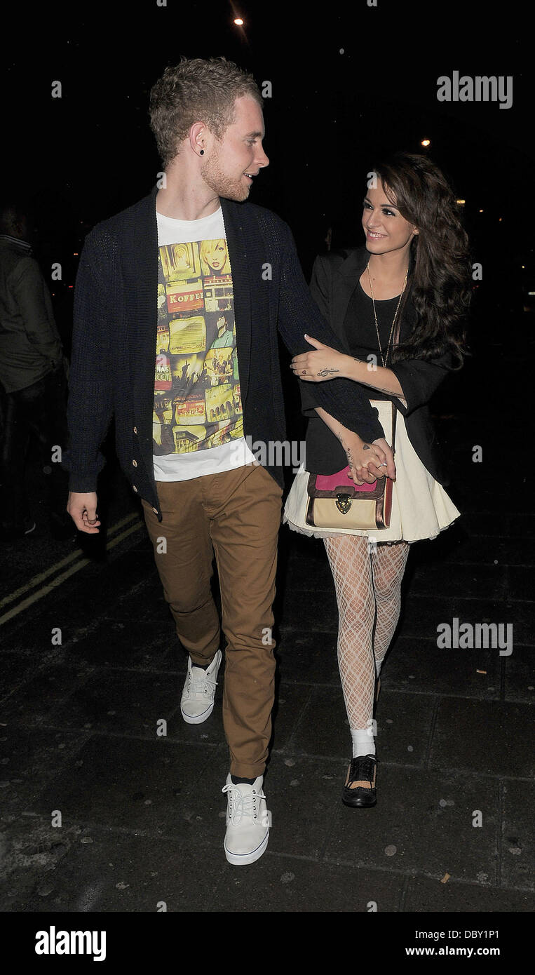 Cher Lloyd and her boyfriend Craig Monk leaving Mahiki nightclub ...