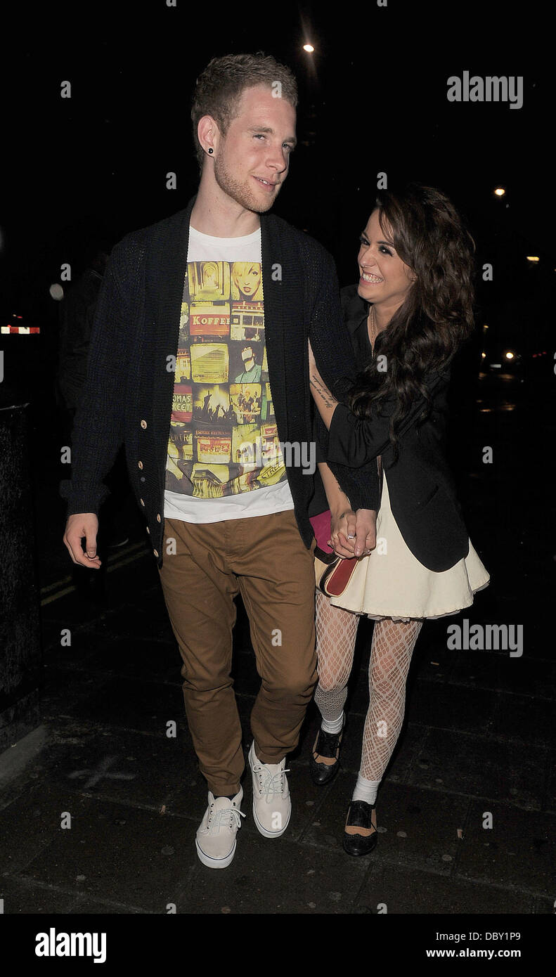 Cher Lloyd and her boyfriend Craig Monk leaving Mahiki nightclub ...