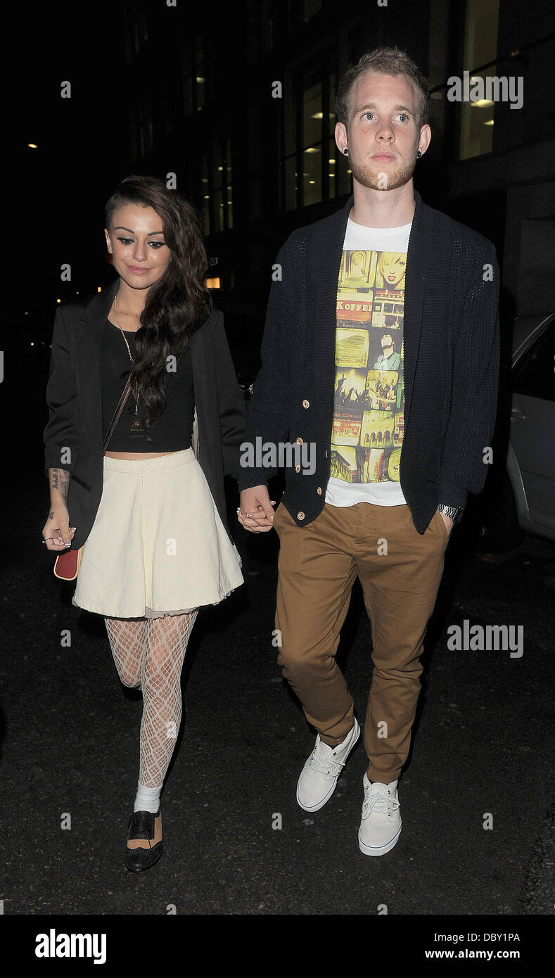 Cher Lloyd and her boyfriend Craig Monk leaving Mahiki nightclub ...