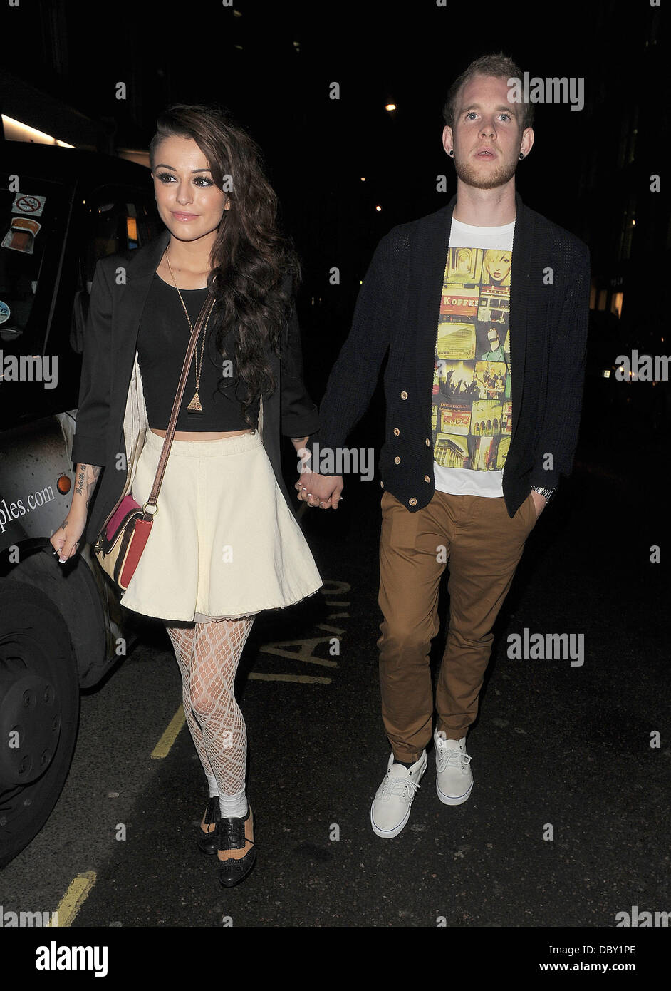 Cher Lloyd and her boyfriend Craig Monk leaving Mahiki nightclub ...