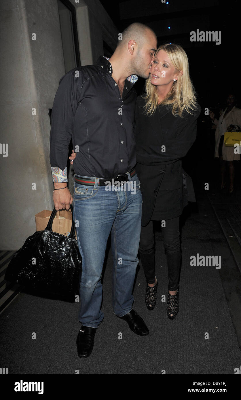 Tara Reid and her husband Zack Kehayov pose for a picture outside their ...