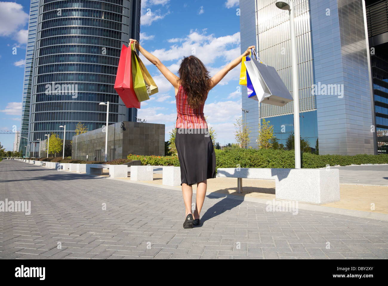 up shopping woman Stock Photo - Alamy