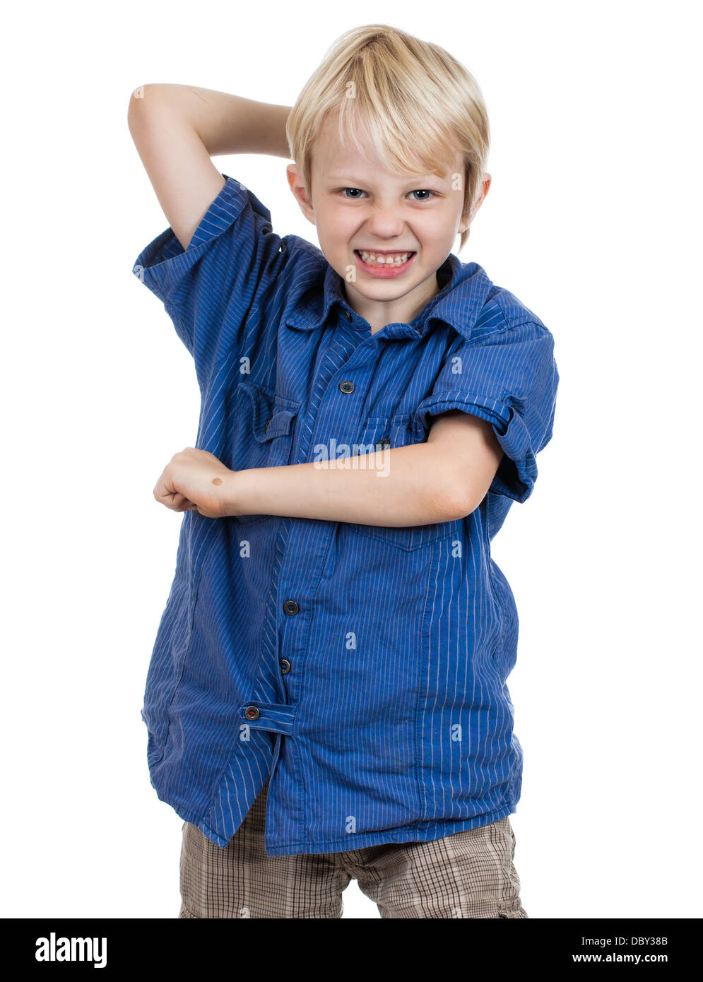 Agressive angry young boy Stock Photo - Alamy