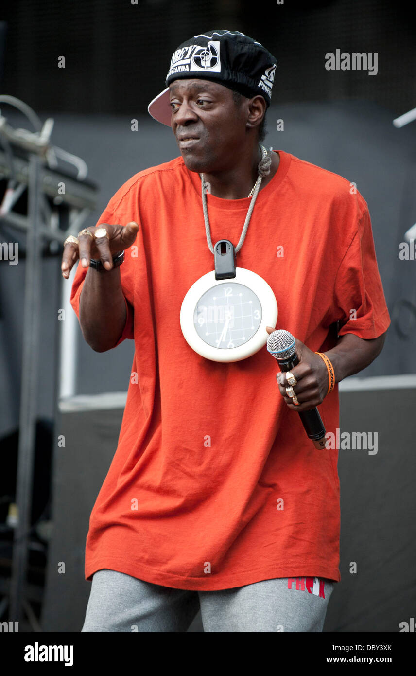 Flavor Flav of Public Enemy Bestival 2011 at the Robin Hill country ...