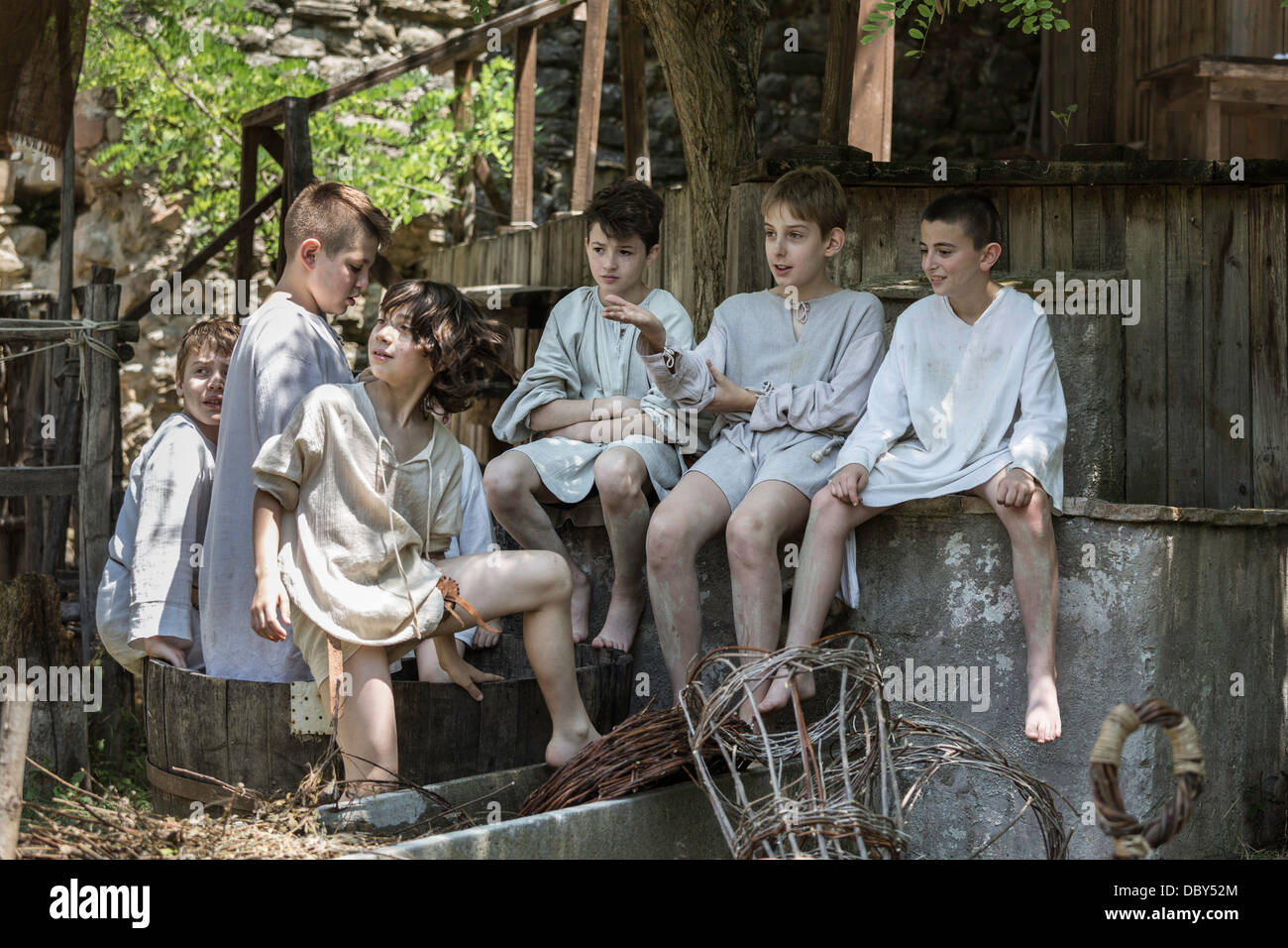 Children chatting together Stock Photo - Alamy