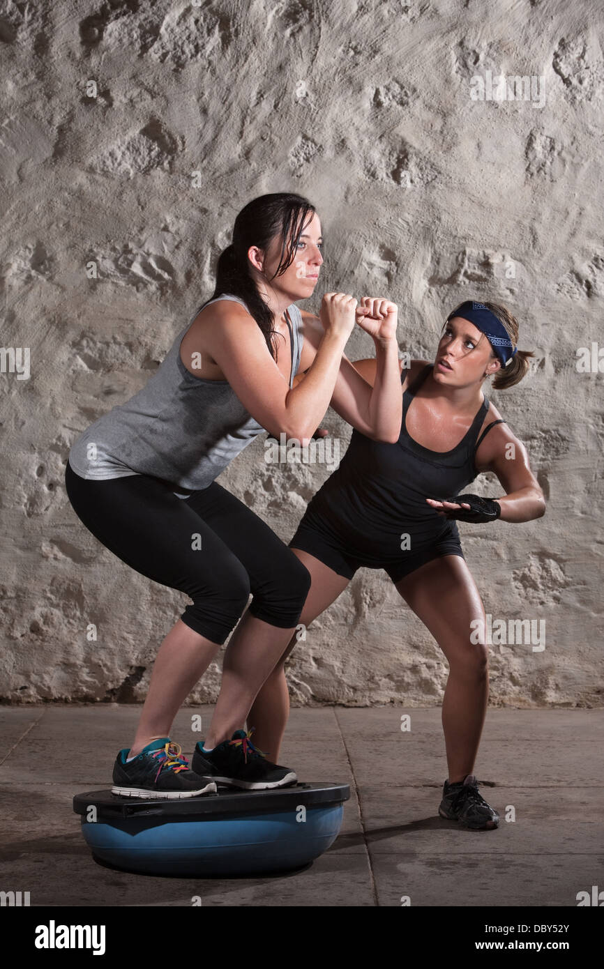 Boot Camp Equilibrium Training Stock Photo - Alamy