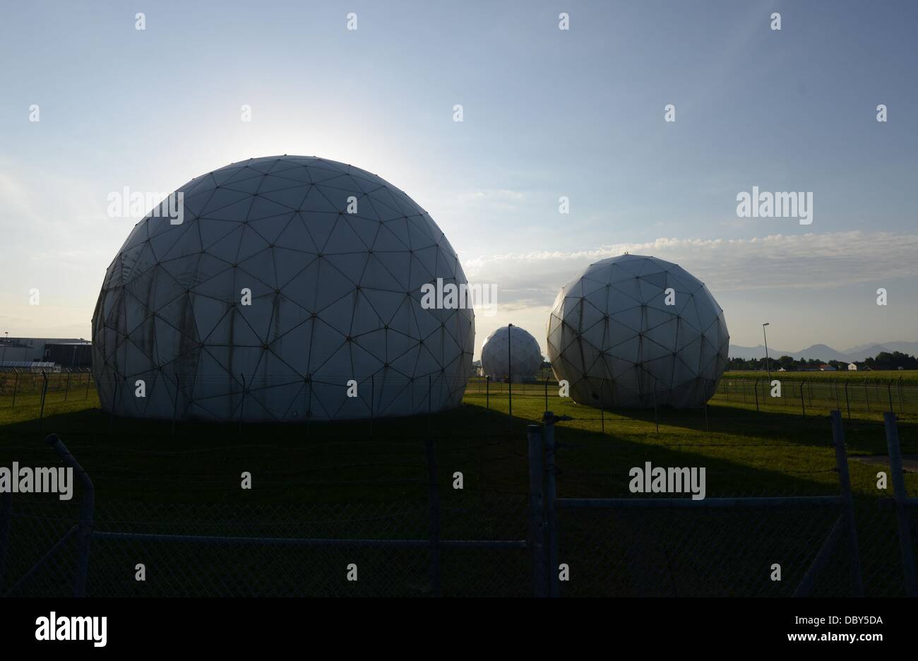 Bad Aibling, Germany. 06th Aug, 2013. Radomes (radar domes) are ...