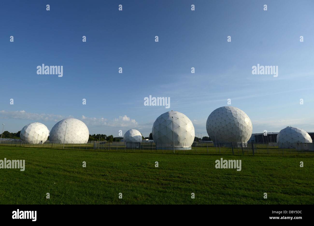 Bad Aibling, Germany. 06th Aug, 2013. Radomes (radar domes) are ...