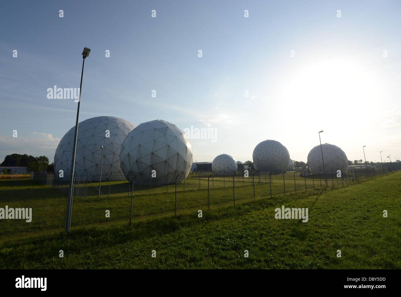Bad Aibling, Germany. 06th Aug, 2013. Radomes (radar domes) are ...