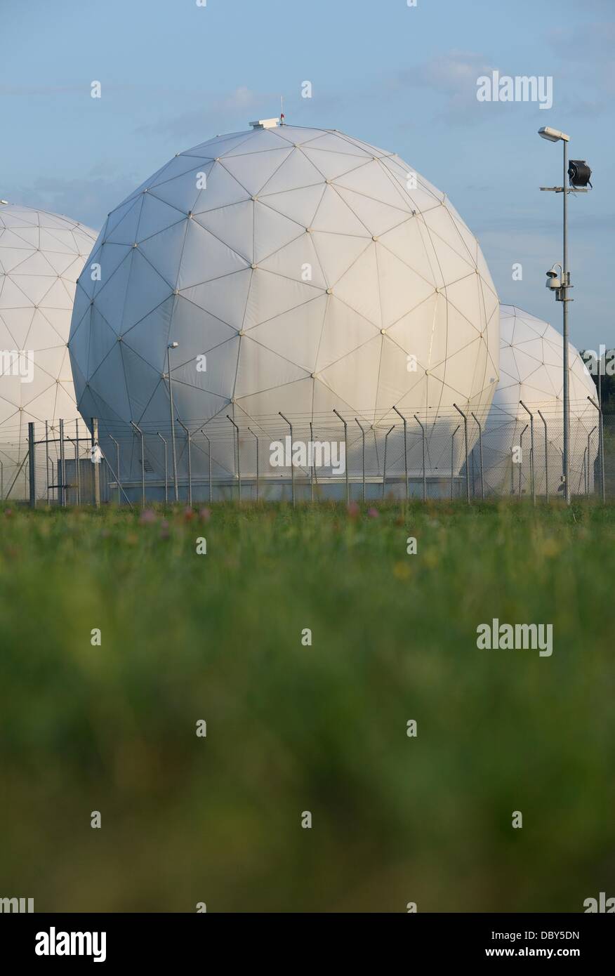Bad Aibling, Germany. 06th Aug, 2013. Radomes (radar domes) are ...