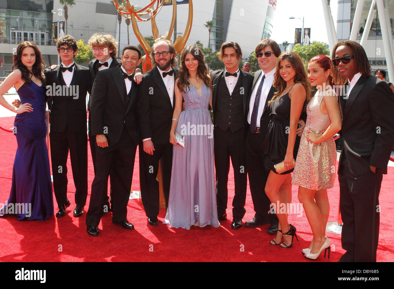 Cast of 'Victorious' 2011 Primetime Creative Arts Emmy Awards Held at ...