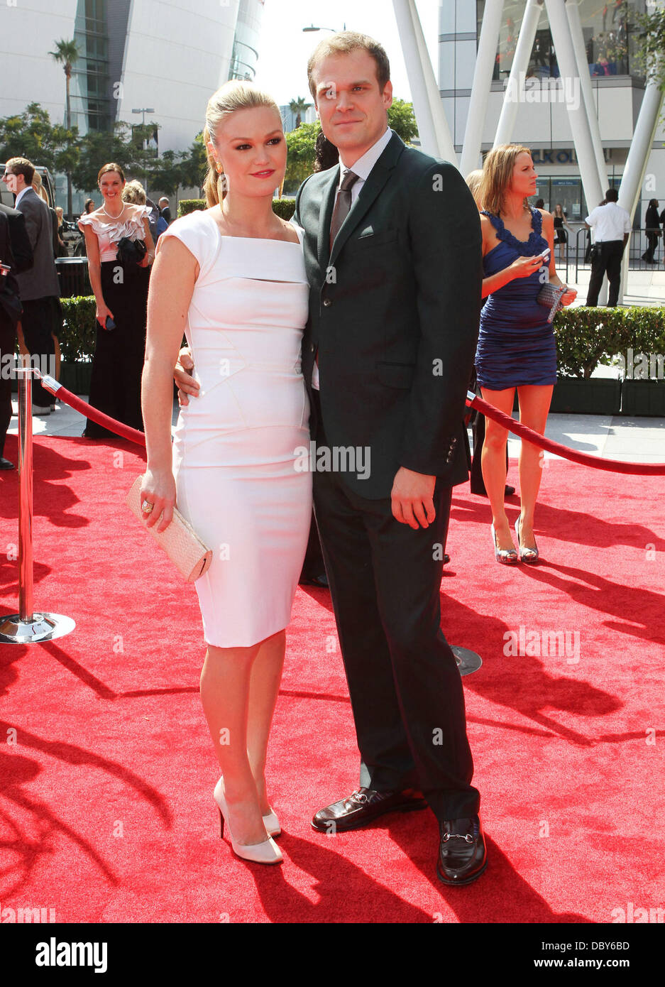 Julia Stiles and her boyfriend 2011 Primetime Creative Arts Emmy Awards ...