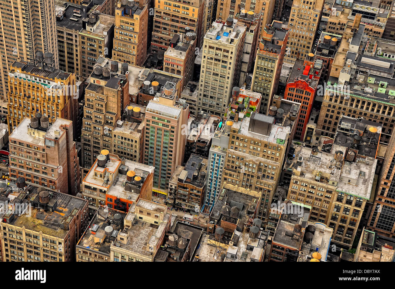 New York streets birds view Stock Photo - Alamy